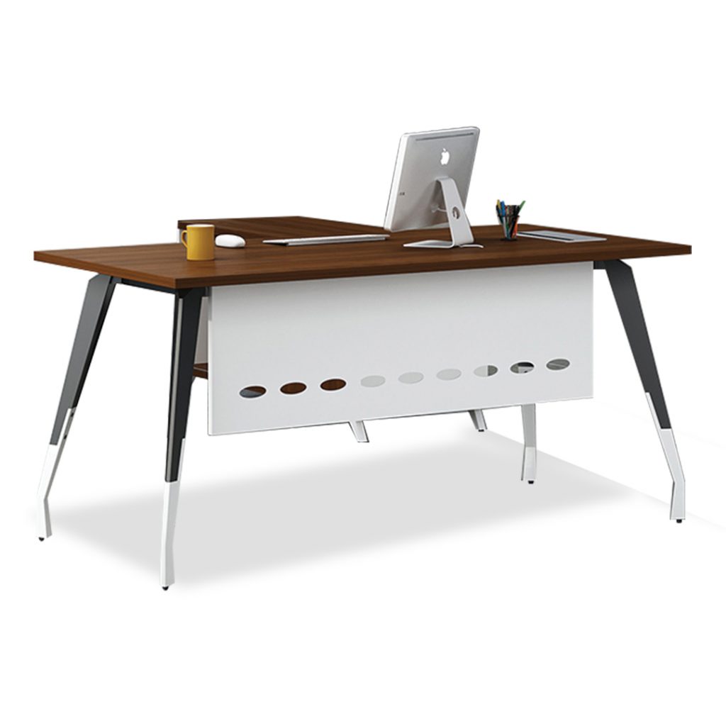 Carver White Workstations 4 person - Workspace