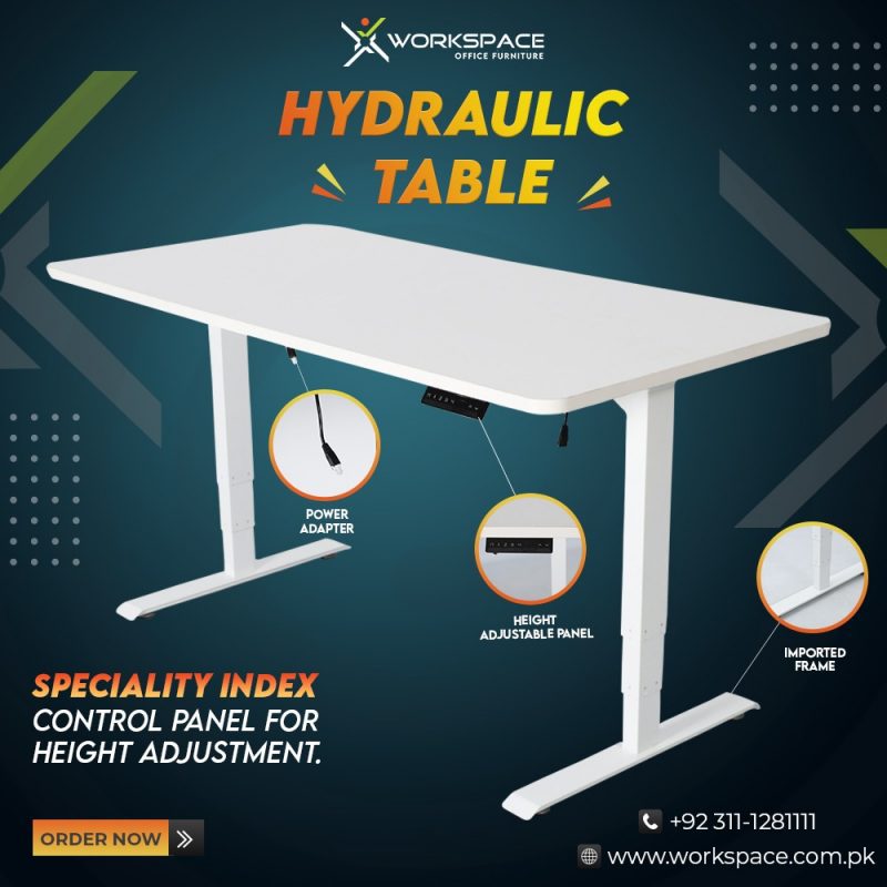 Hydraulic Desk (Dual Motor) - Workspace - Workspace Workspace